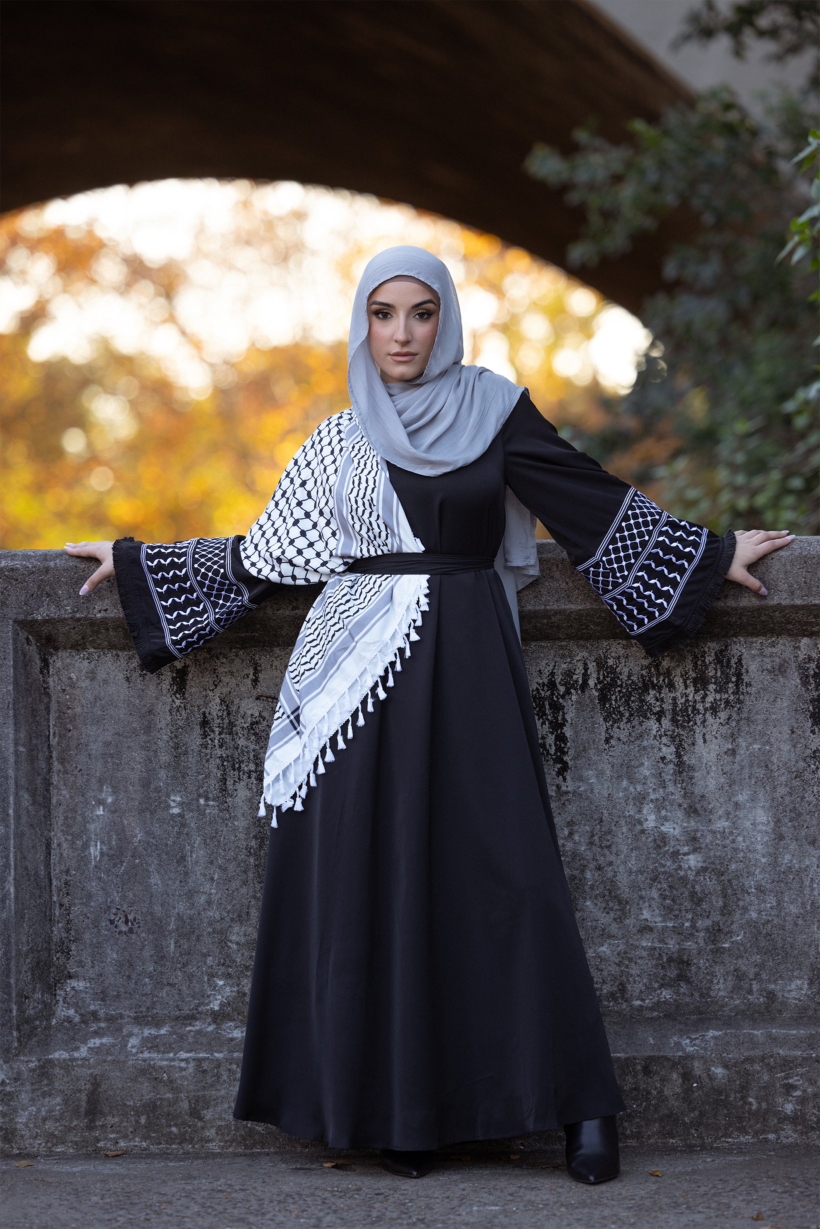Gaza Embroidered Abaya - Dresses for Women Online - Modelle