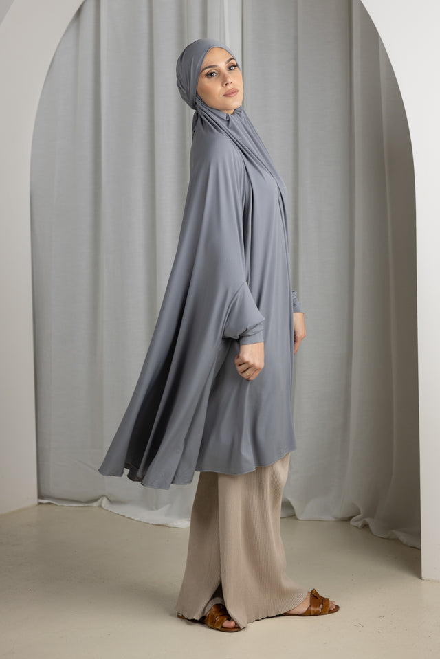 Tie Back Jilbab Sleeves - Shades of Grey - Buy Jilbabs Online - Modelle