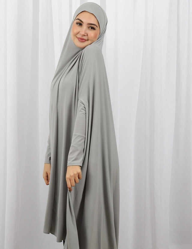 Sleeve Jilbab with Cap - Shades of Grey - Buy Jilbabs Online - Modelle