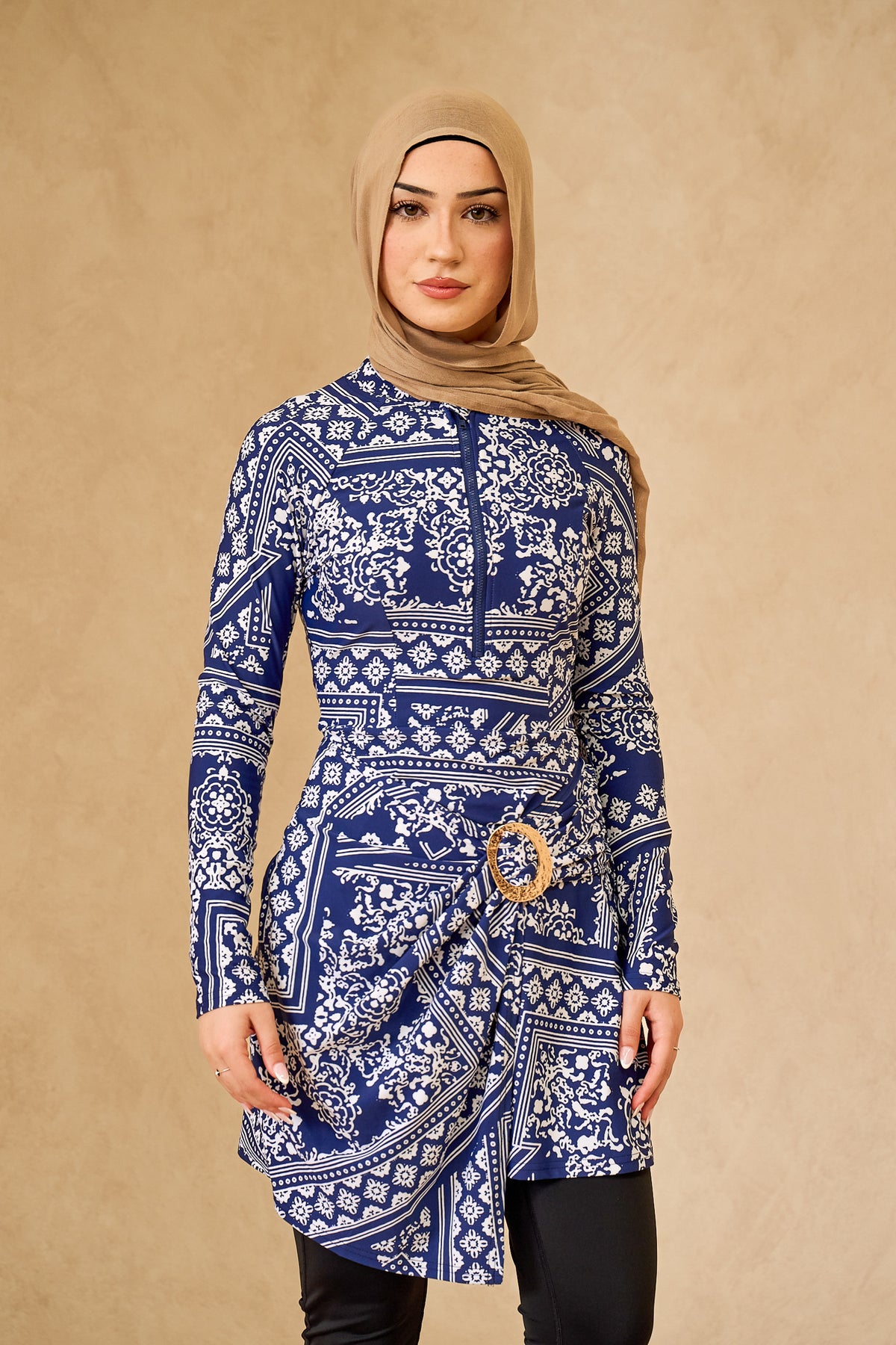 Soleil Rue Swim Tunic - Full Coverage Modest Swimwear Australia – Modelle