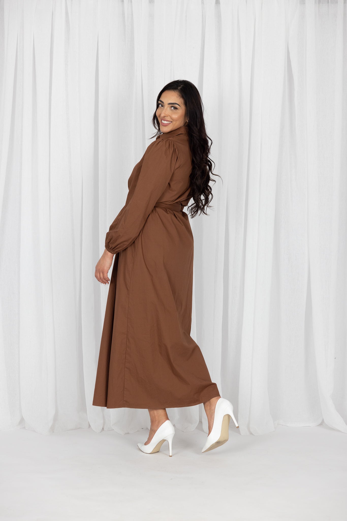 Ladies Dresses Online - Arlene Button Maxi Dress | Modelle