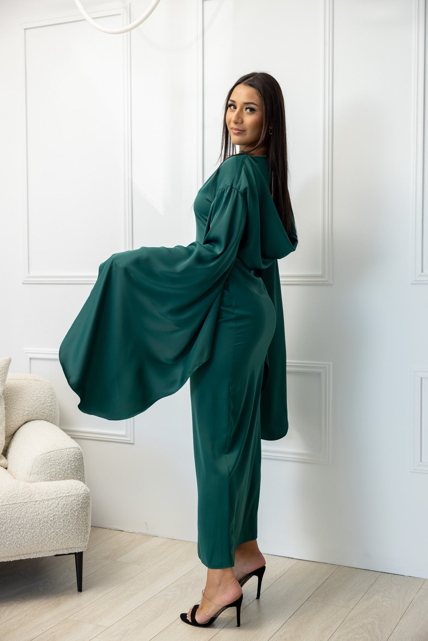 Women Maxi Dresses - The Crescent Brijit Drape Sleeve Dress | Modelle