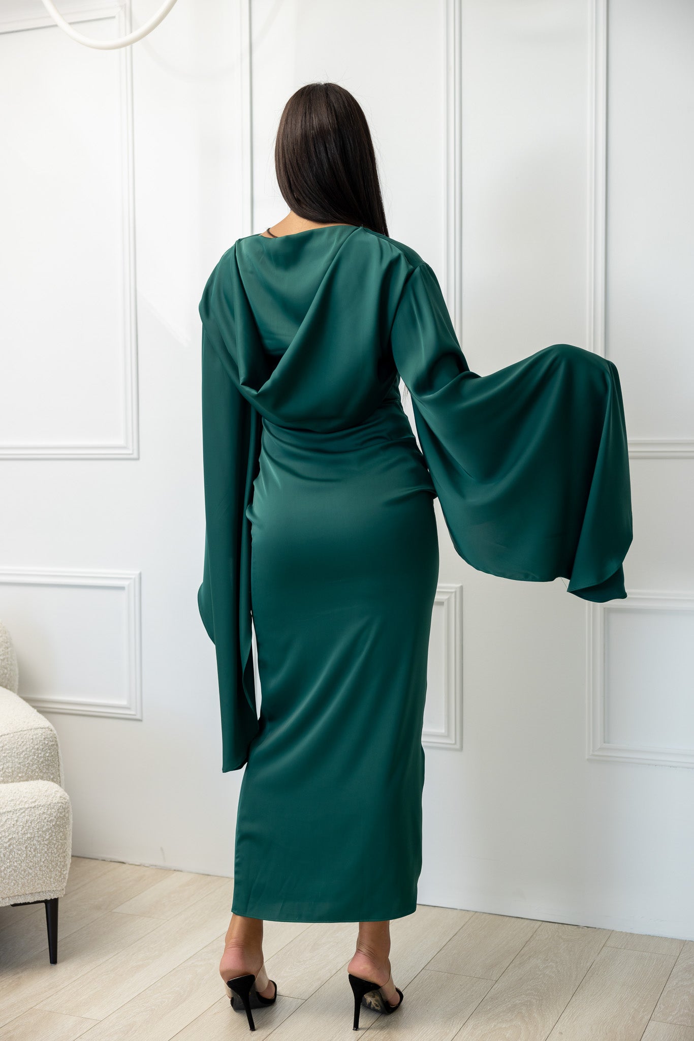 Women Maxi Dresses - The Crescent Brijit Drape Sleeve Dress | Modelle