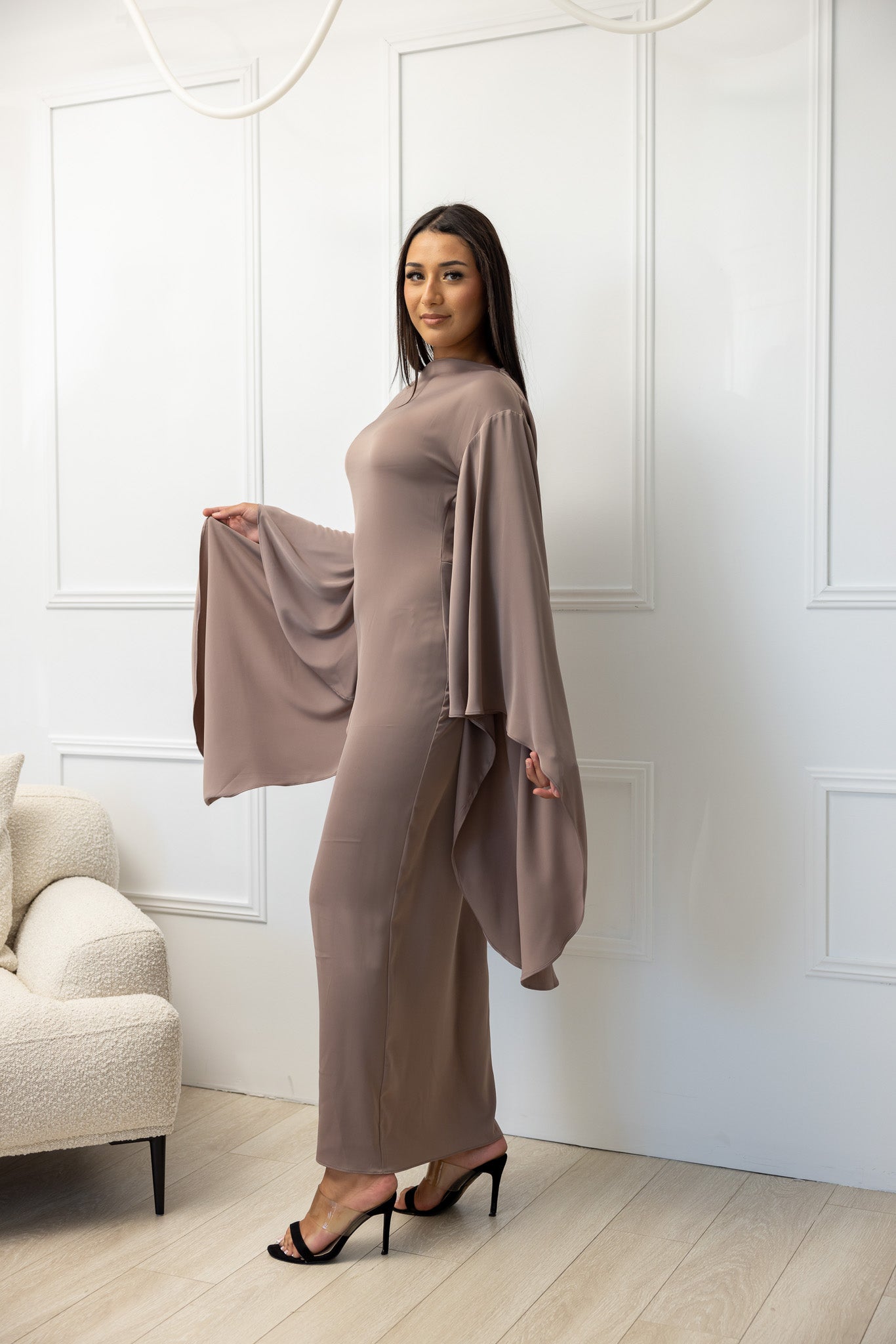 Women Maxi Dresses - The Crescent Brijit Drape Sleeve Dress | Modelle